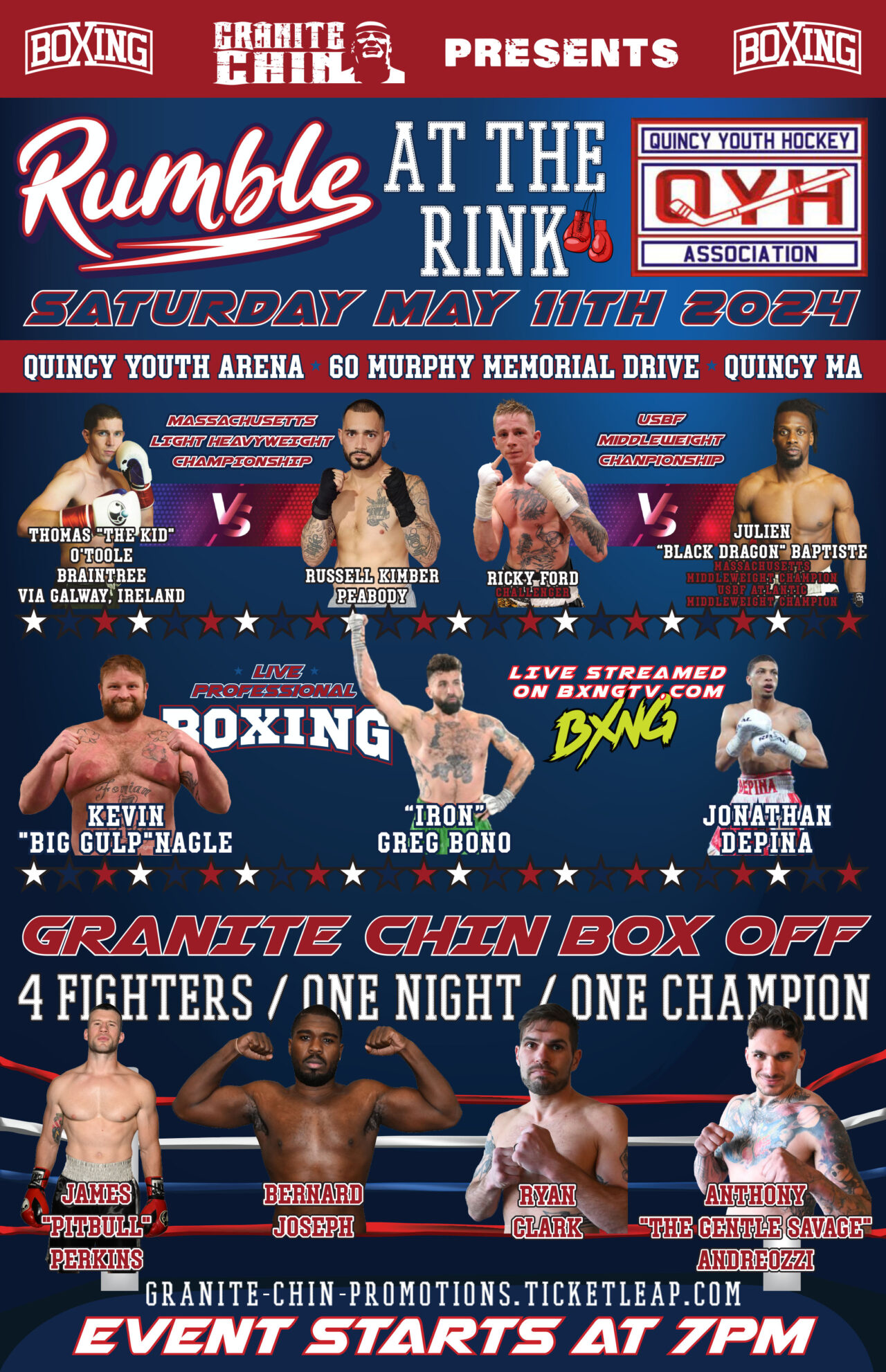 Events / Shows | Granite Chin Promotions